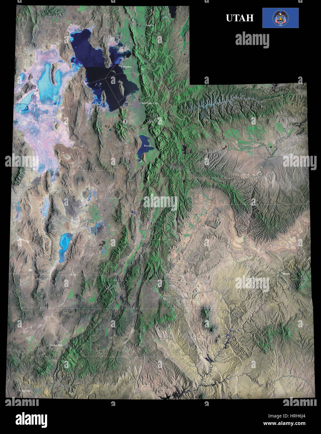 Map utah state hi-res stock photography and images - Alamy