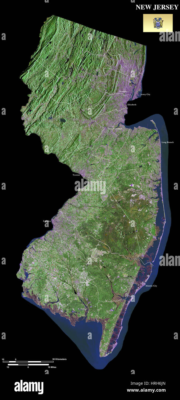 New jersey geography hi-res stock photography and images - Alamy