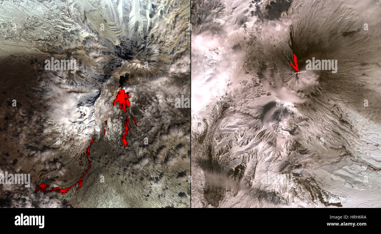 Volcanic Eruptions in Kamchatka, Siberia Stock Photo - Alamy