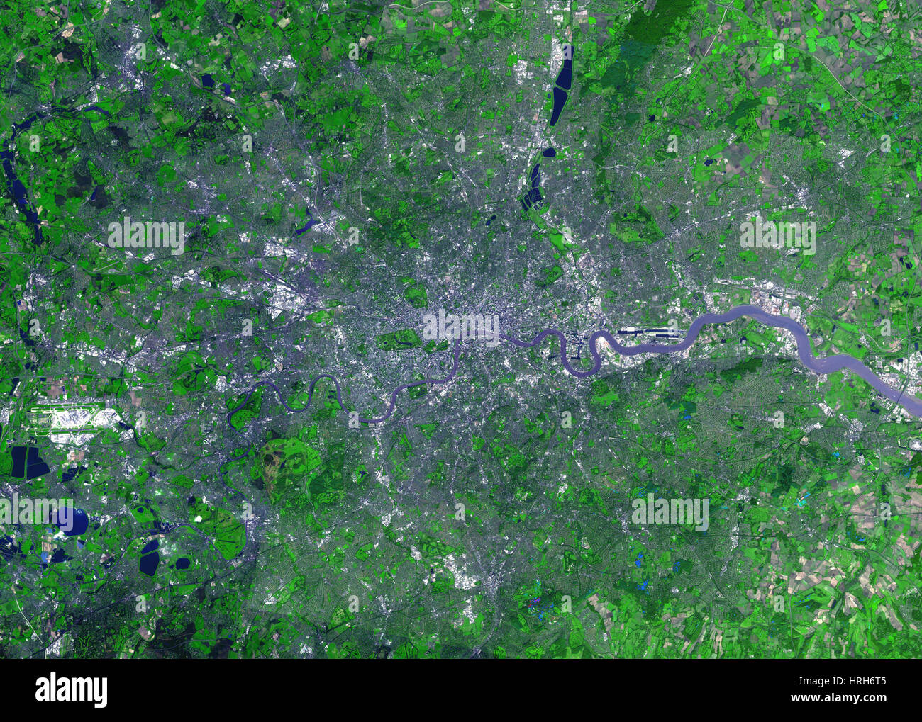 Satellite view london hi-res stock photography and images - Alamy