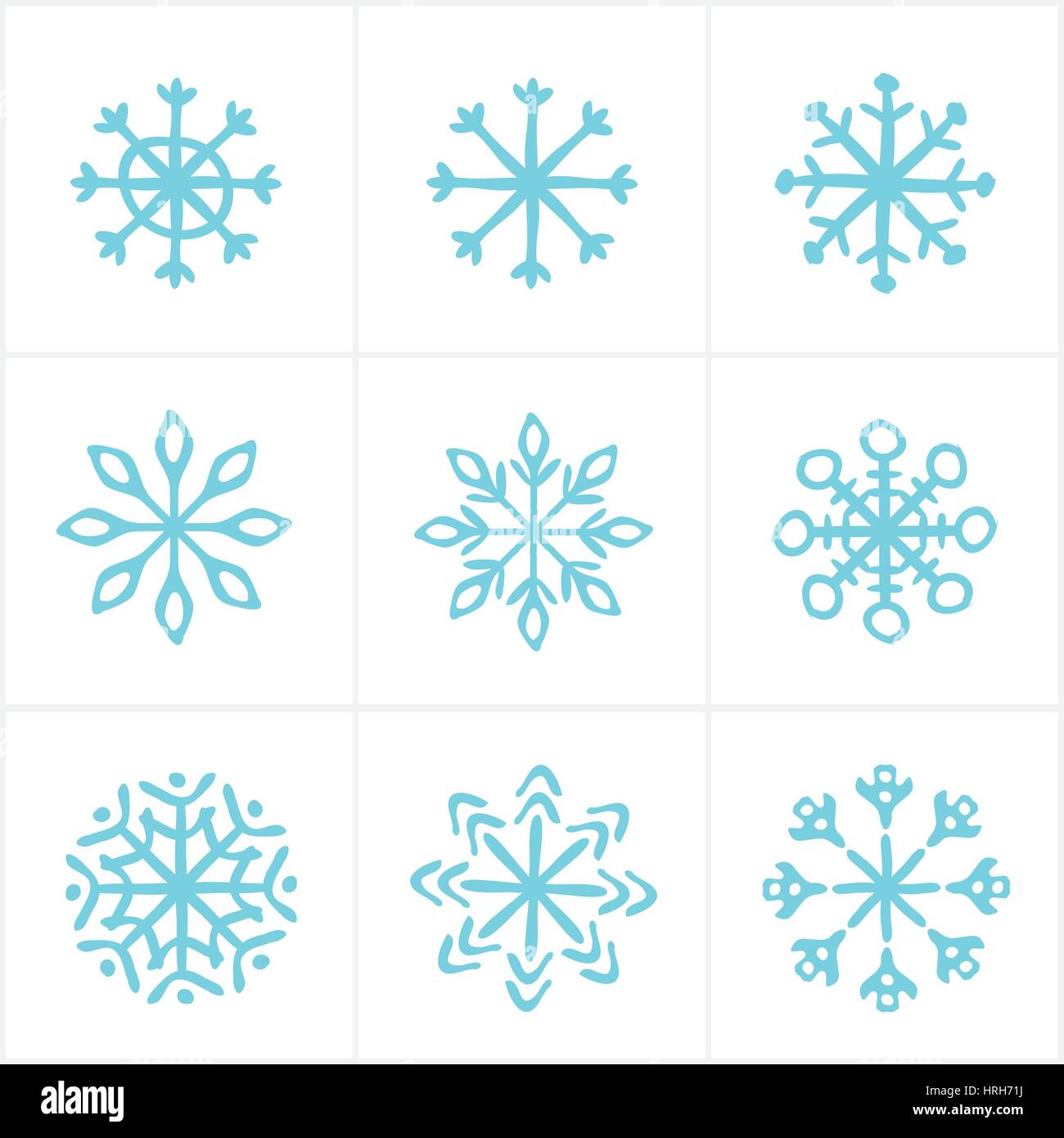 Christmas snow icon set Stock Vector Image & Art - Alamy