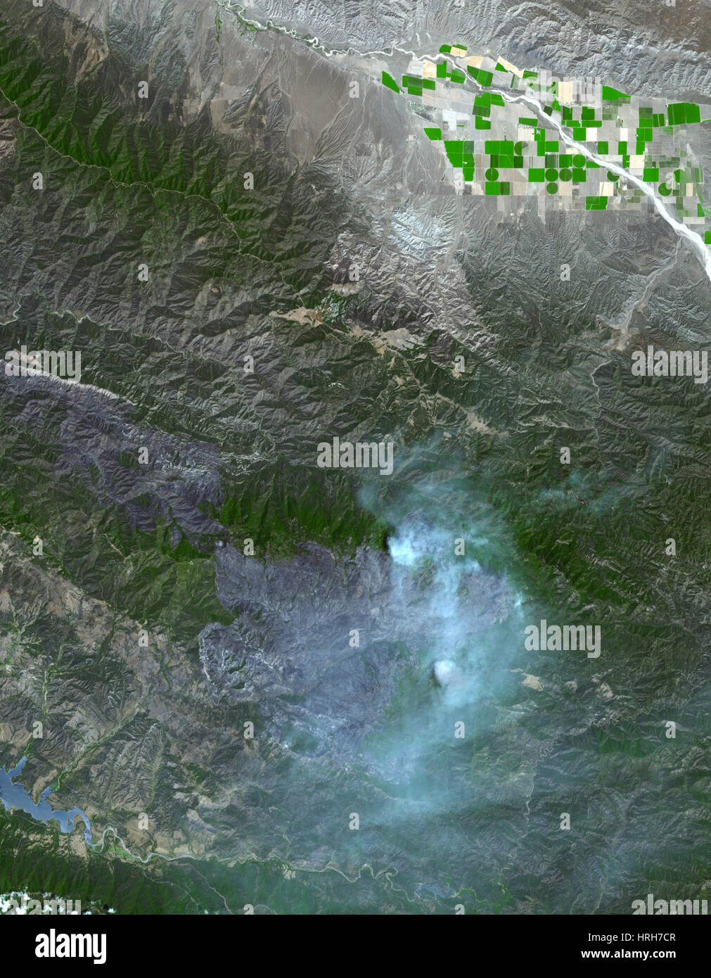 Zaca Fire in Southern California Stock Photo - Alamy