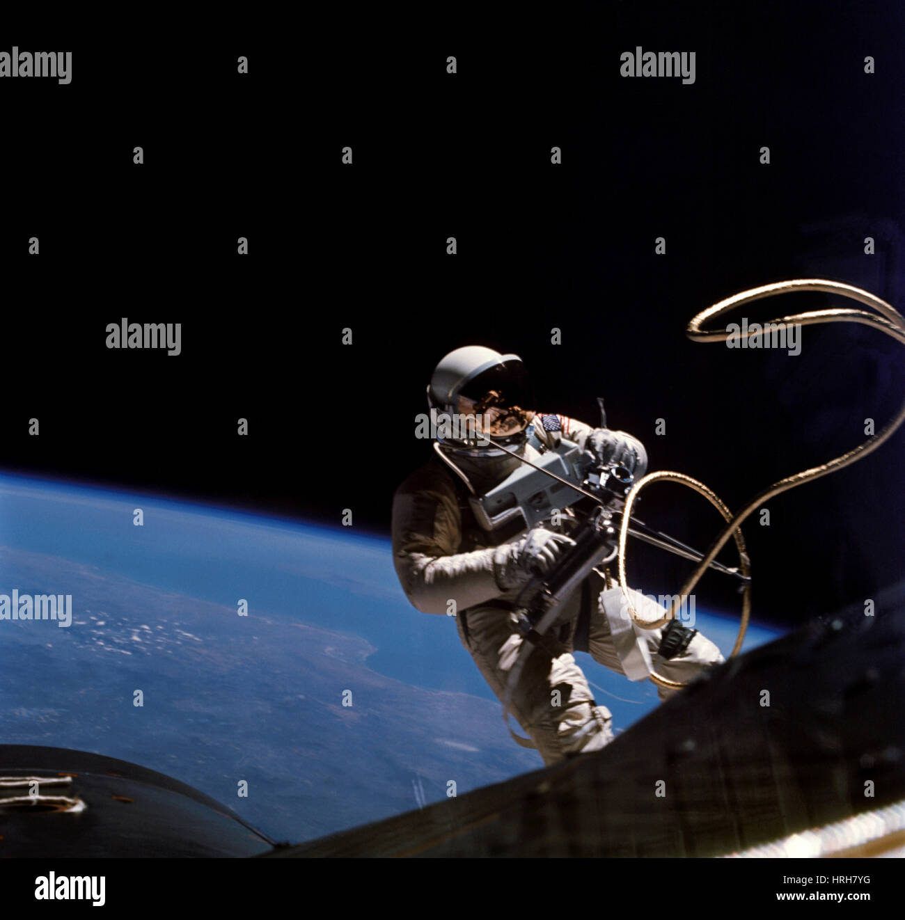 First U.S. spacewalk Stock Photo - Alamy
