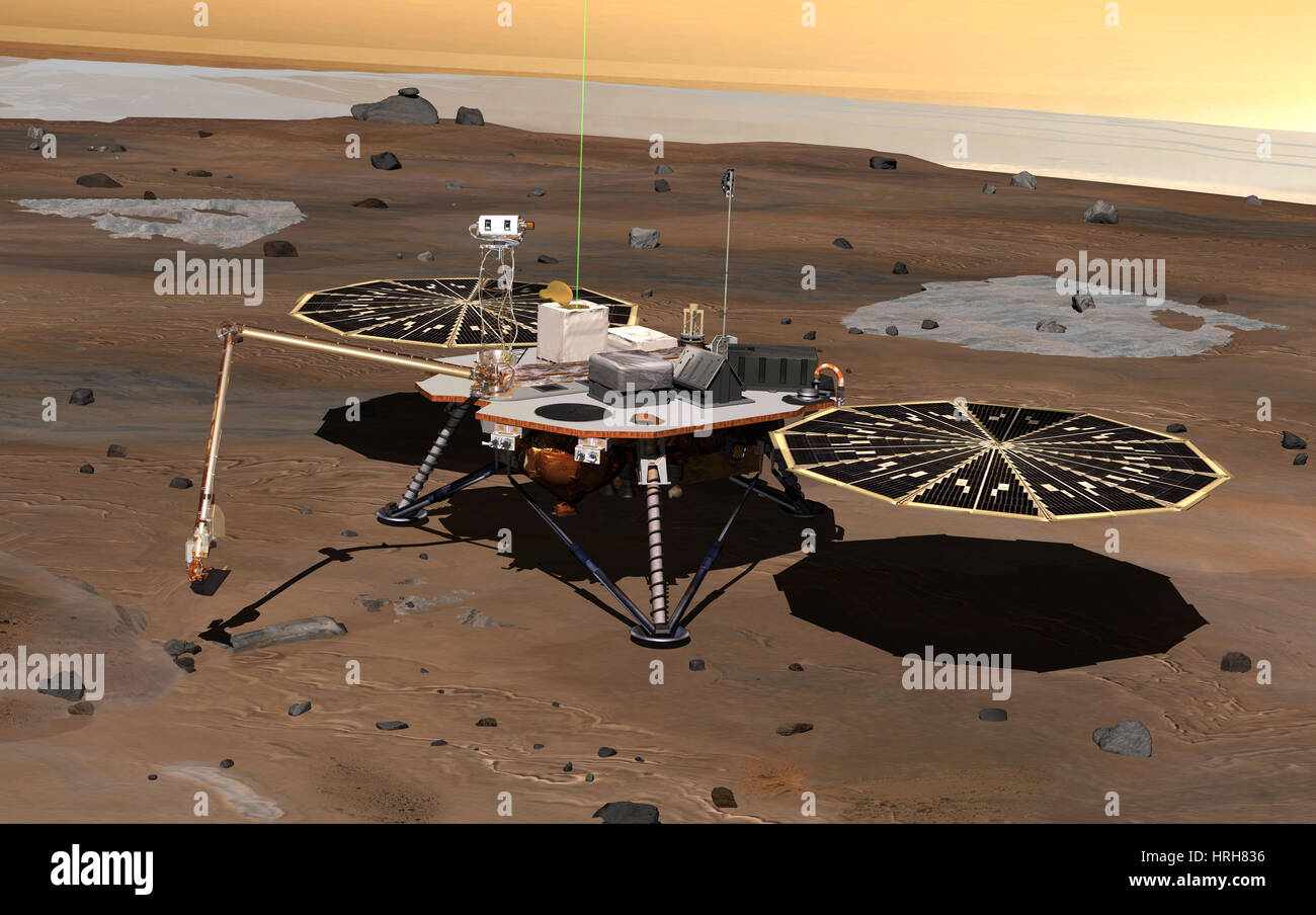 Phoenix Lander on Mars Stock Photo - Alamy