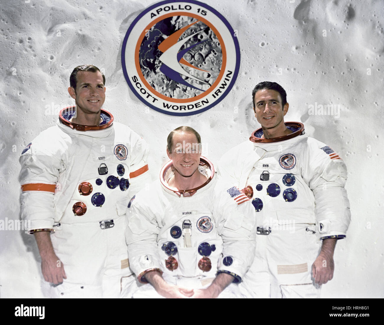 Apollo 15 crew Stock Photo - Alamy