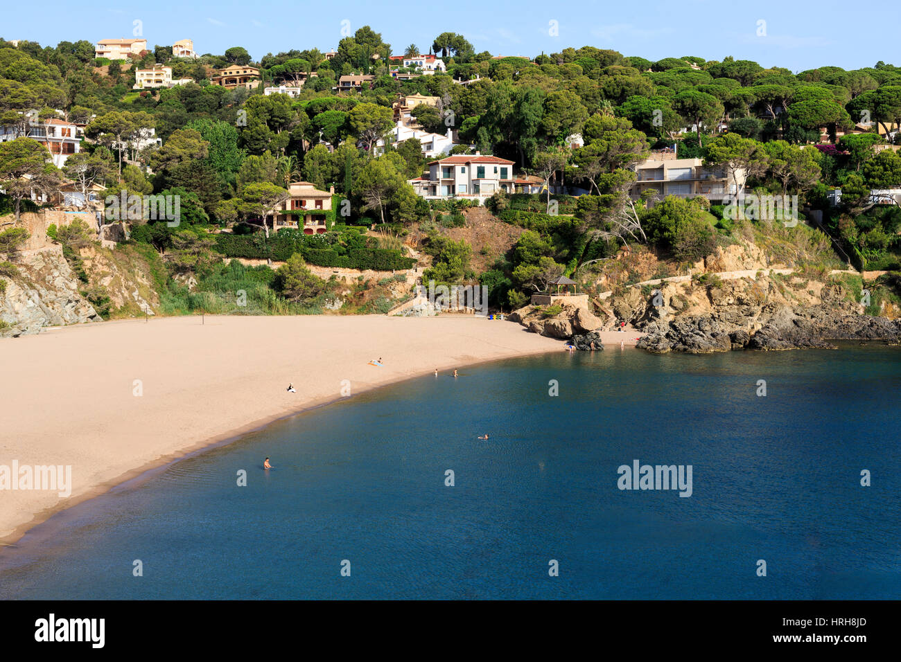 Beach at Sa Riera, Costa Brava, Spain Stock Photo - Alamy