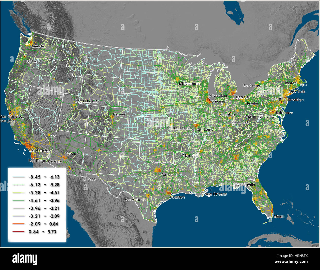 Map of vulcan hi-res stock photography and images - Alamy