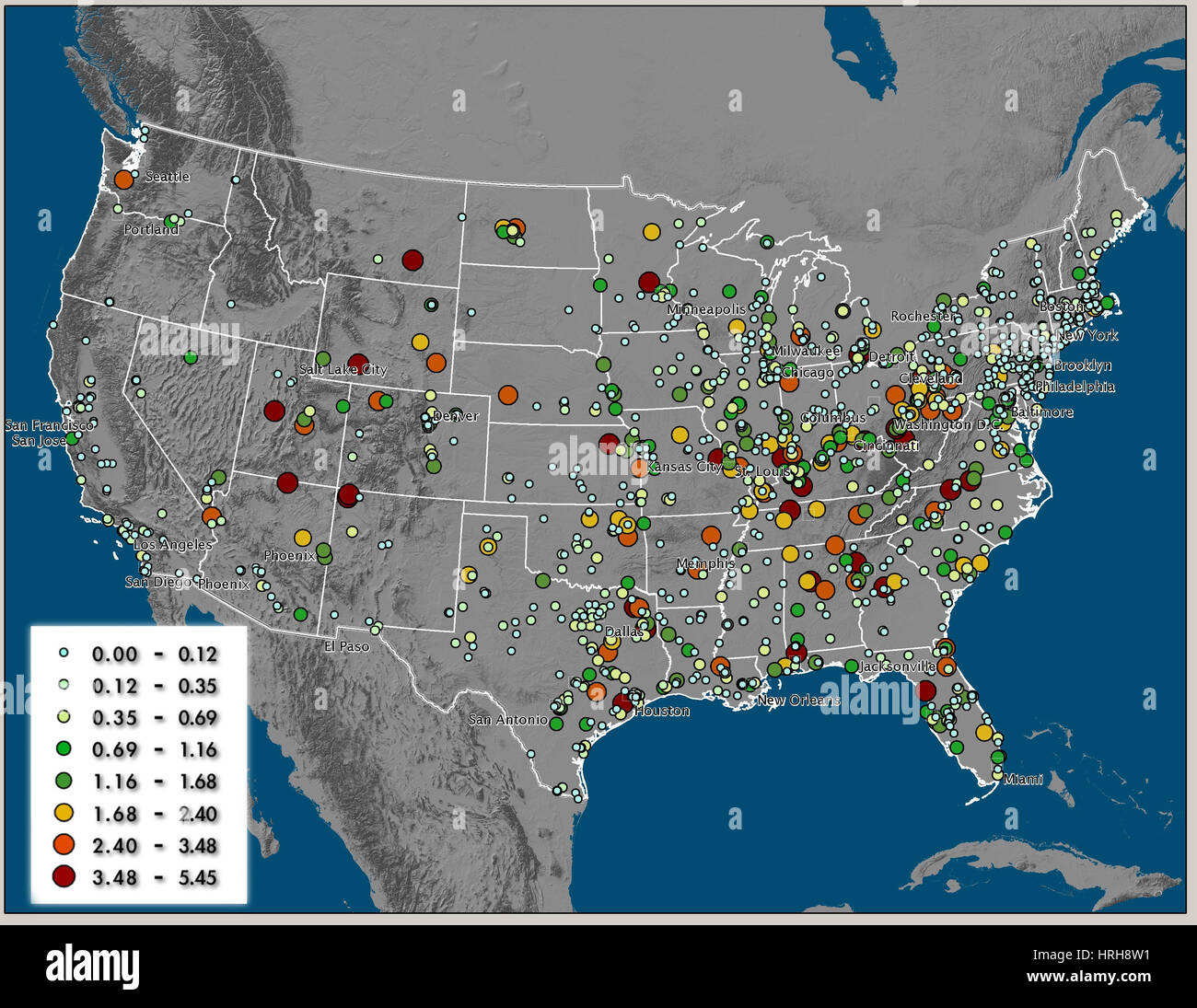 Vulcan power producers co2 map hi-res stock photography and images - Alamy