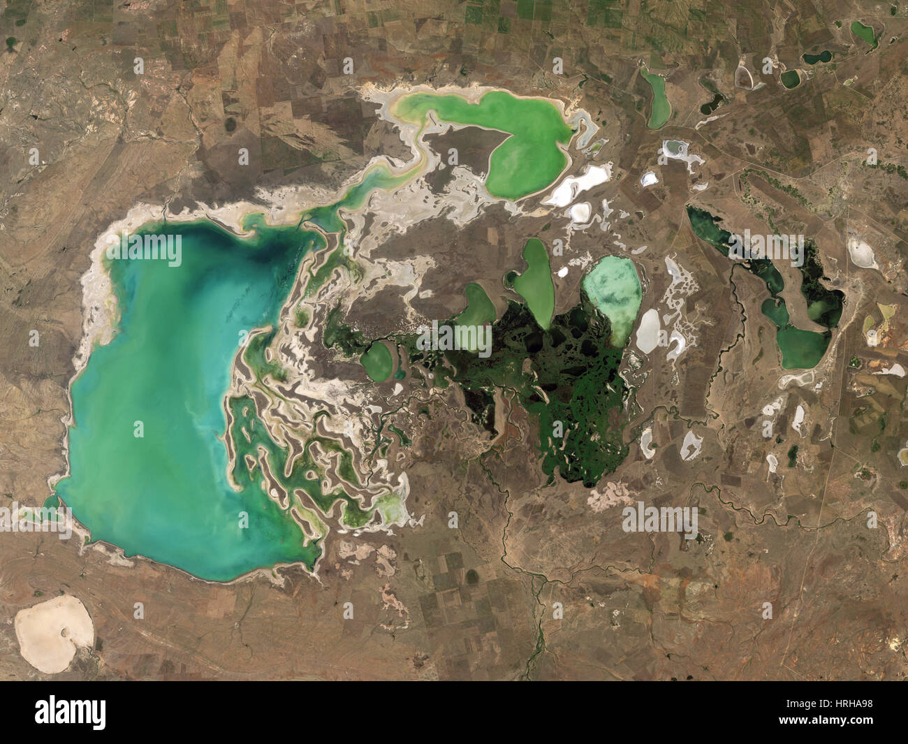 Kazakhstan satellite image hi-res stock photography and images - Alamy