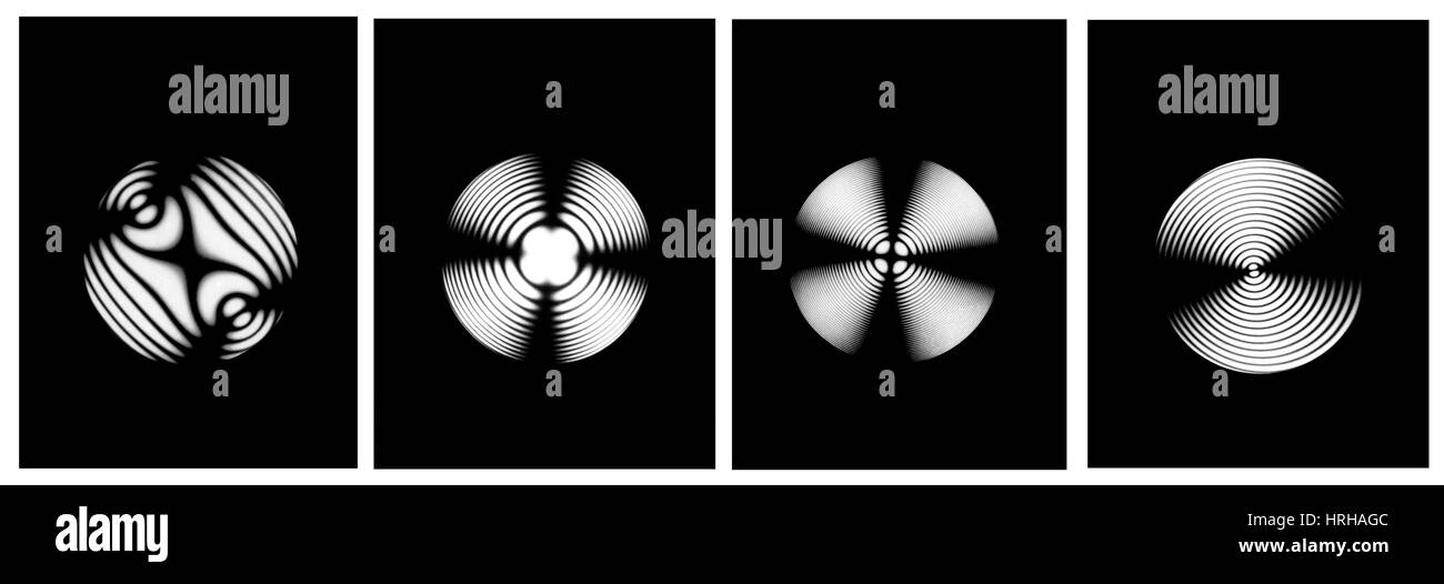 Interference patterns Black and White Stock Photos & Images - Alamy
