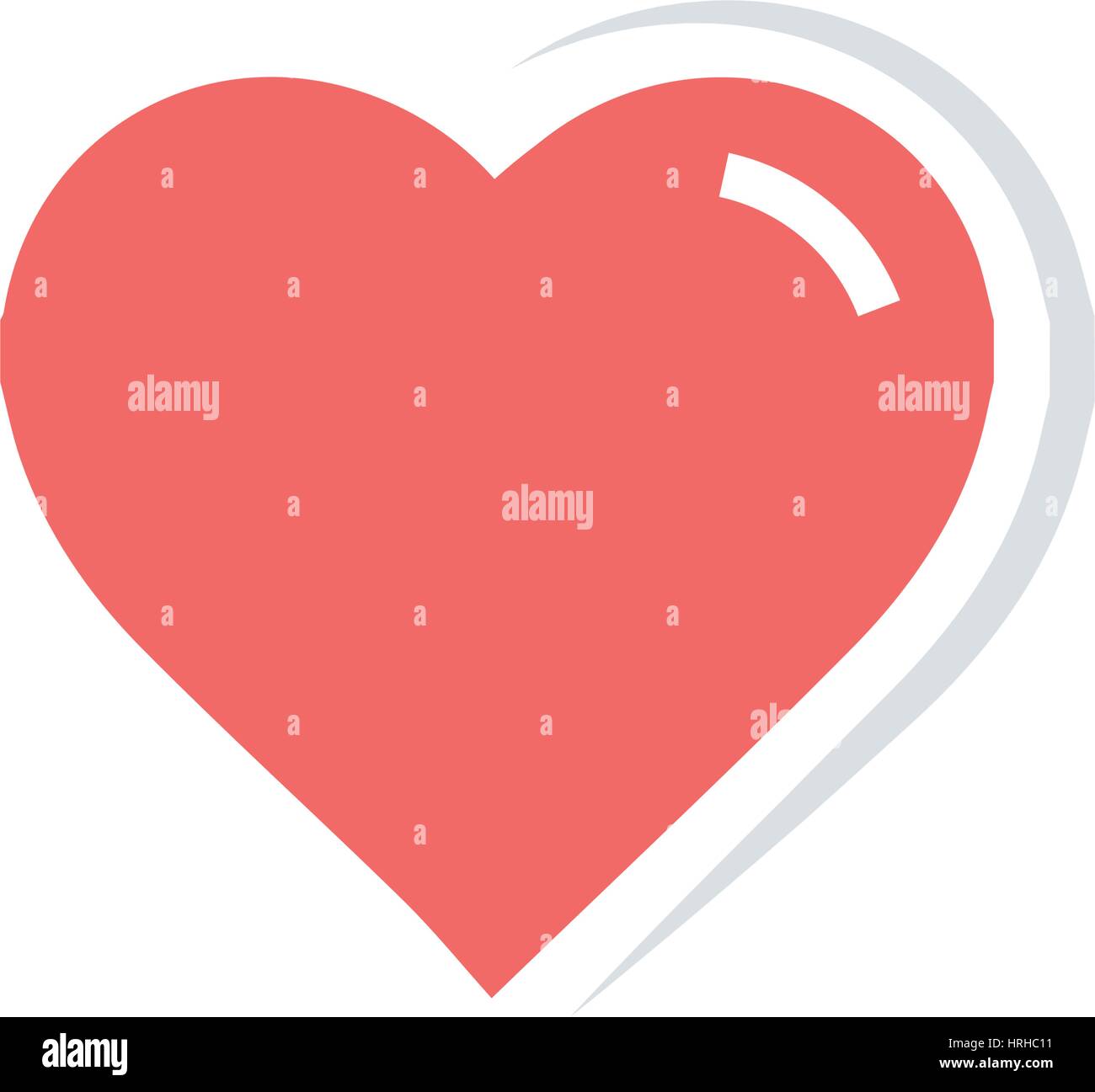 Vector Heart Icon Red color Stock Vector Image & Art - Alamy