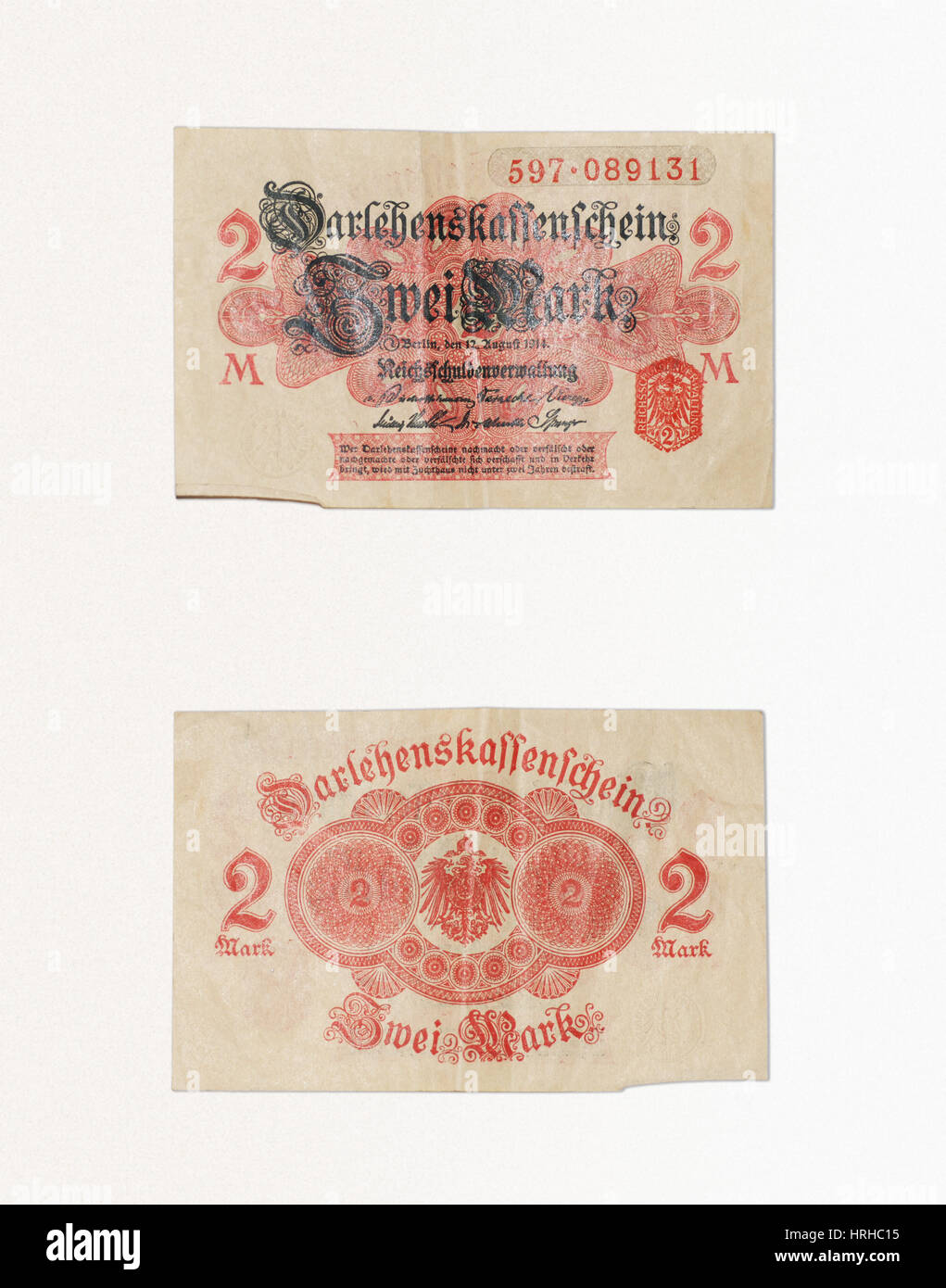 WWI, German Currency, 1914 Stock Photo - Alamy
