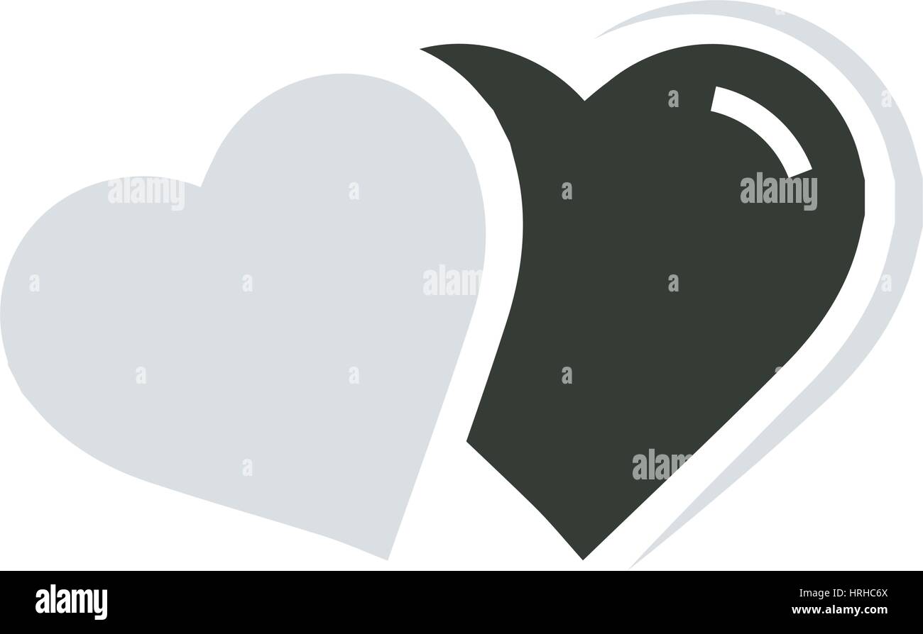 twins Vector Heart Icon Stock Vector Image & Art - Alamy