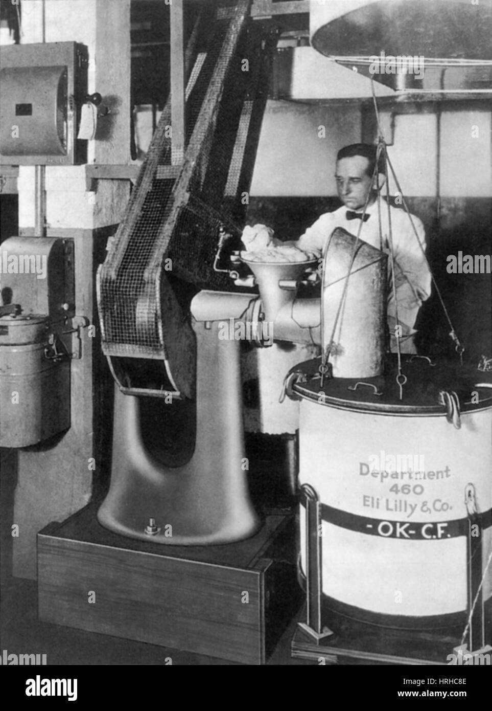 The extraction process Black and White Stock Photos & Images - Alamy