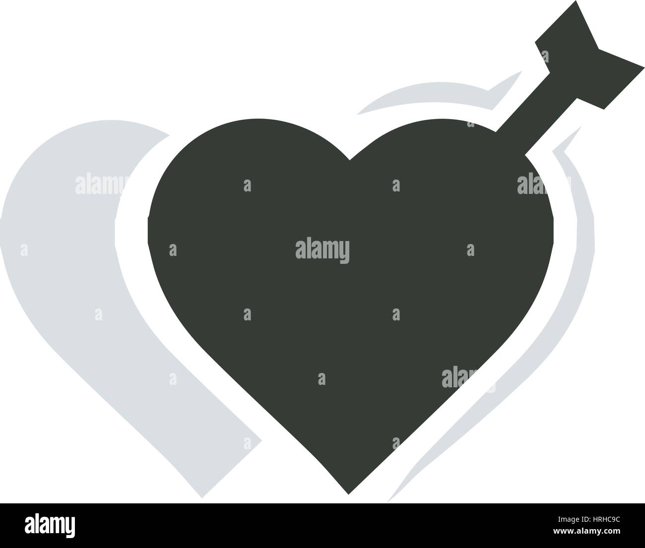 Two heart arrow hi-res stock photography and images - Alamy