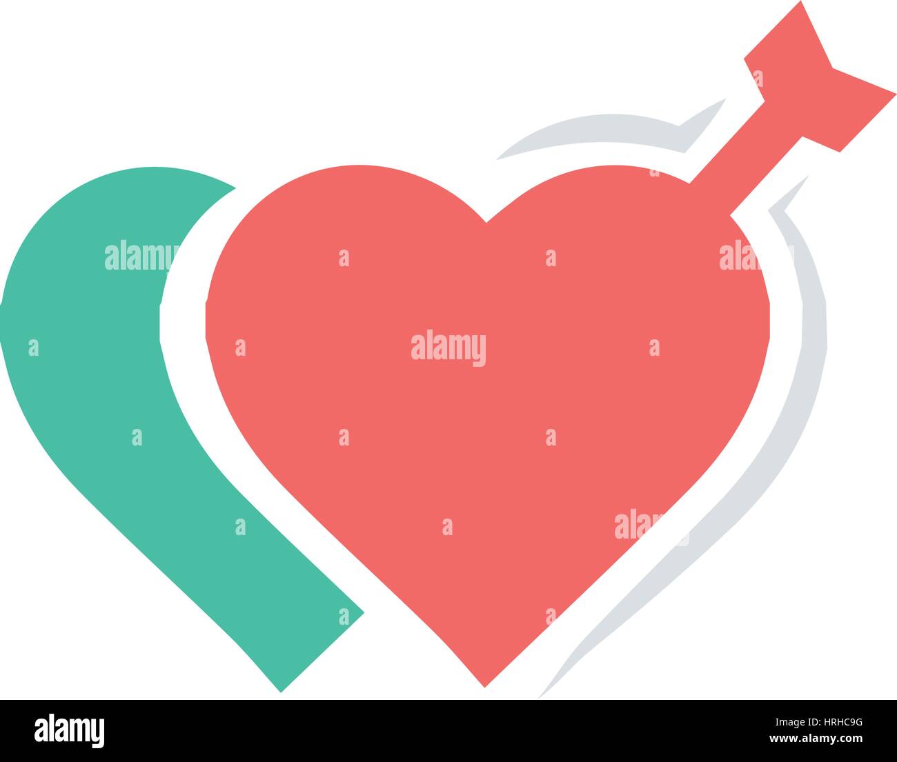 Two red arrows Stock Vector Images - Alamy