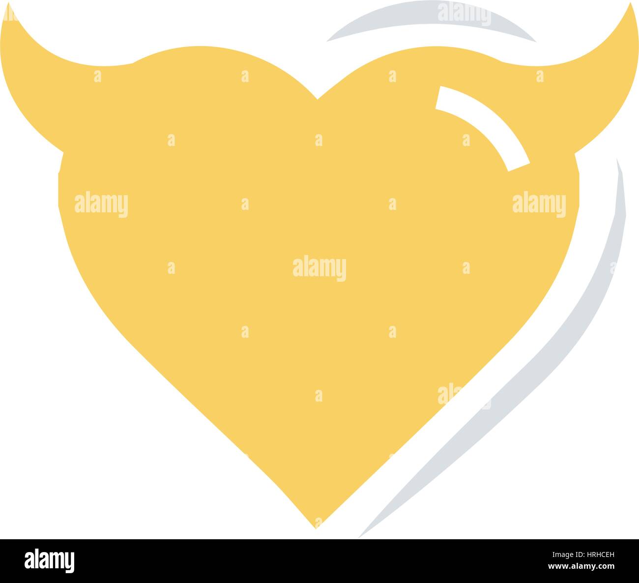Heart of Devil love flat icon Stock Vector Image & Art - Alamy