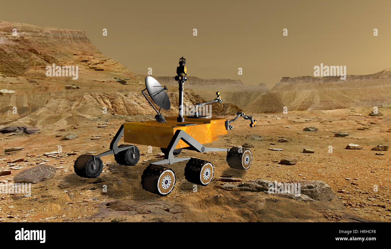 Artist Rendition Mars Rover Curiosity