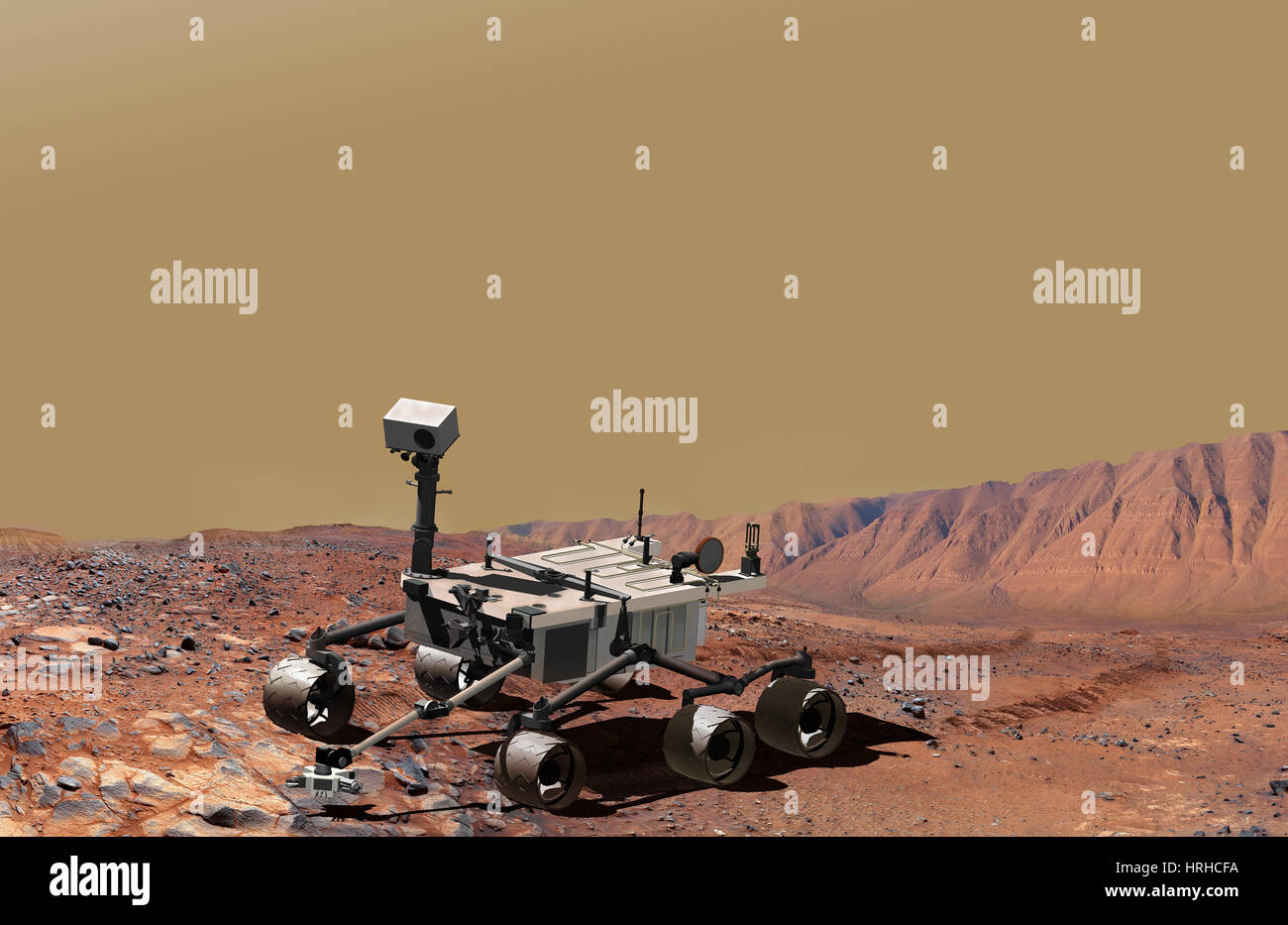 Mars Rover Curiosity Artist Rendition