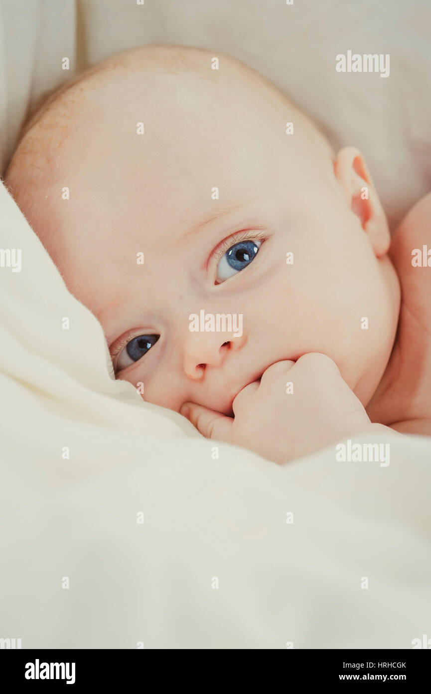 Baby, 4 Monate - baby Stock Photo - Alamy
