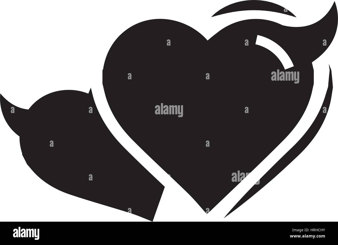 Black god, white devil Stock Vector Images - Alamy