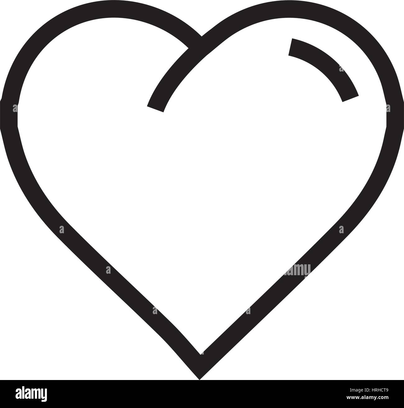 Vector Heart Icon cartoon Stock Vector Image & Art - Alamy