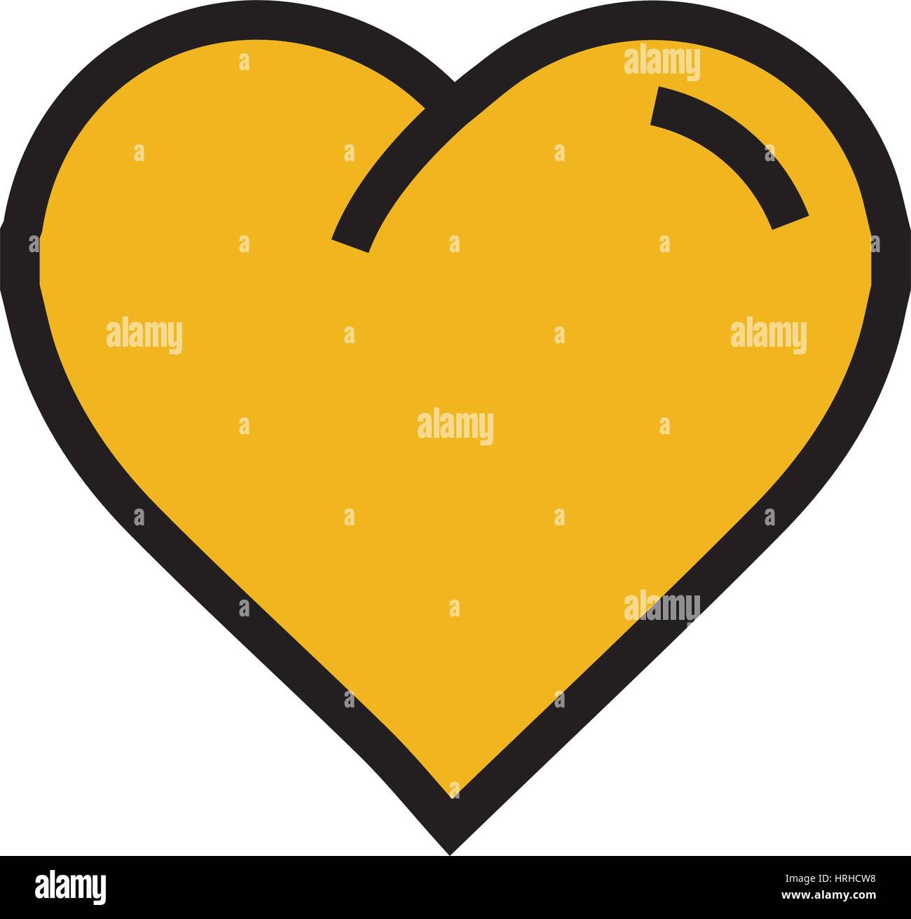 Vector heart icon cartoon hi-res stock photography and images - Alamy