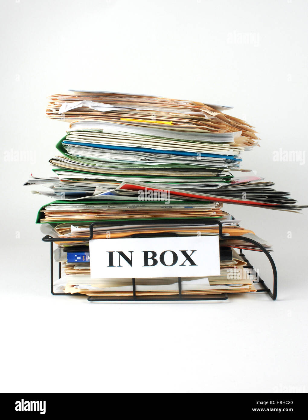 An overflowing In Box Stock Photo - Alamy