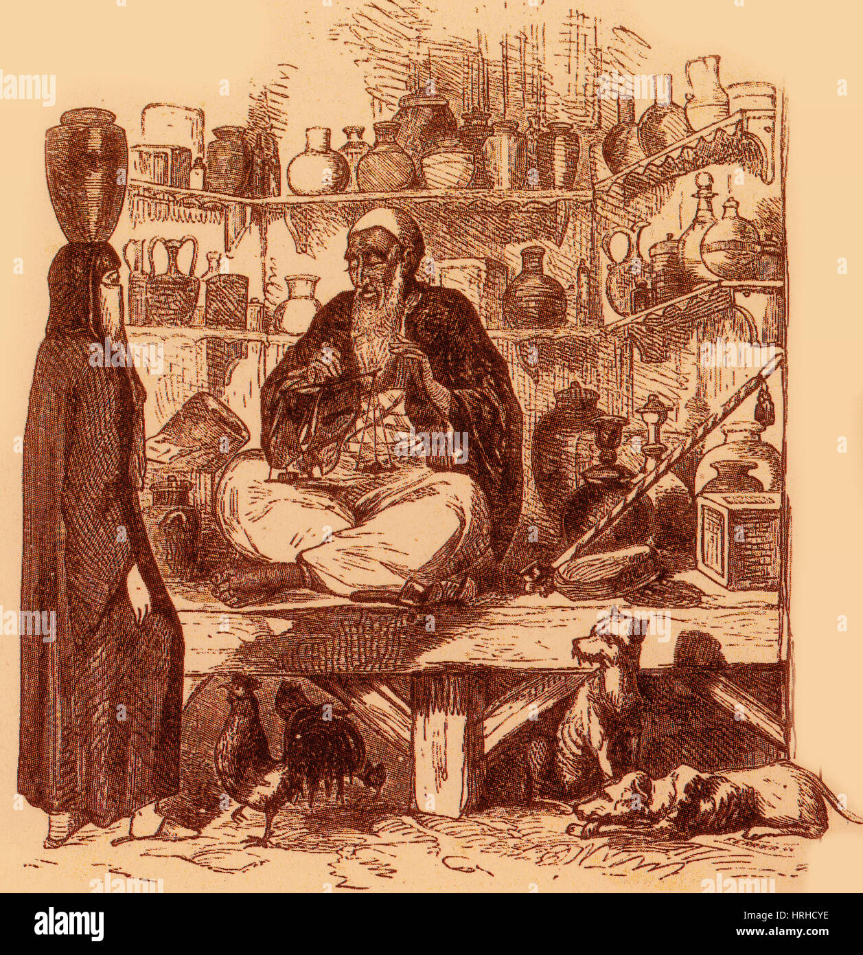 A Cairo street trader displays his wares Stock Photo - Alamy