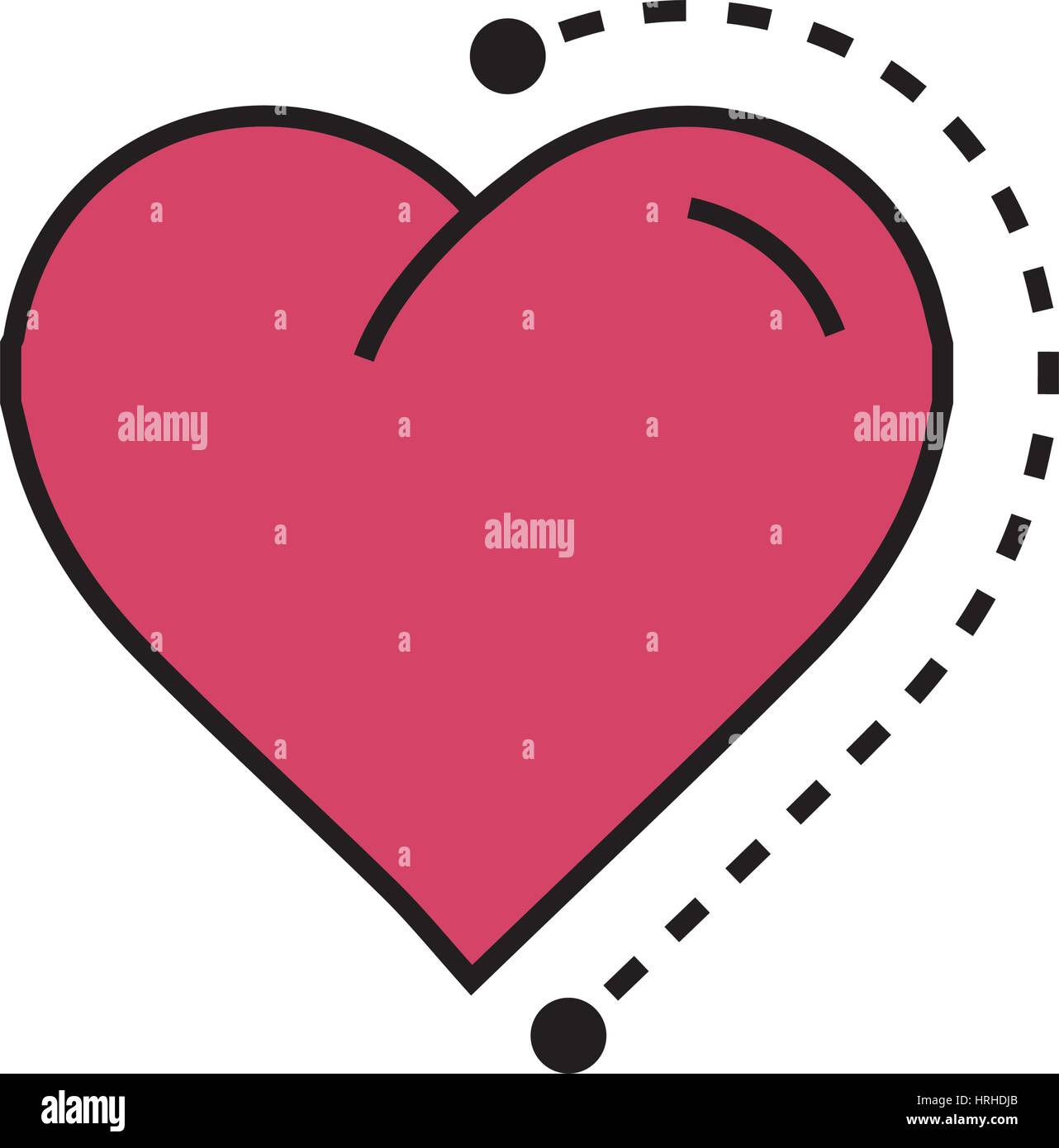 Heart with dots Stock Vector Images - Alamy