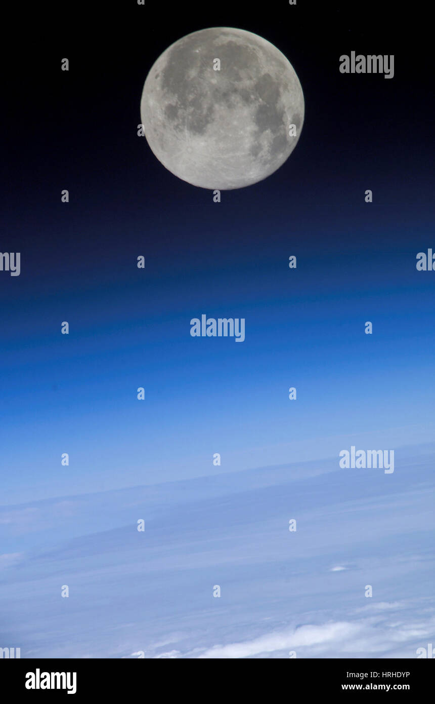 Full Moon Seen from Space Stock Photo - Alamy
