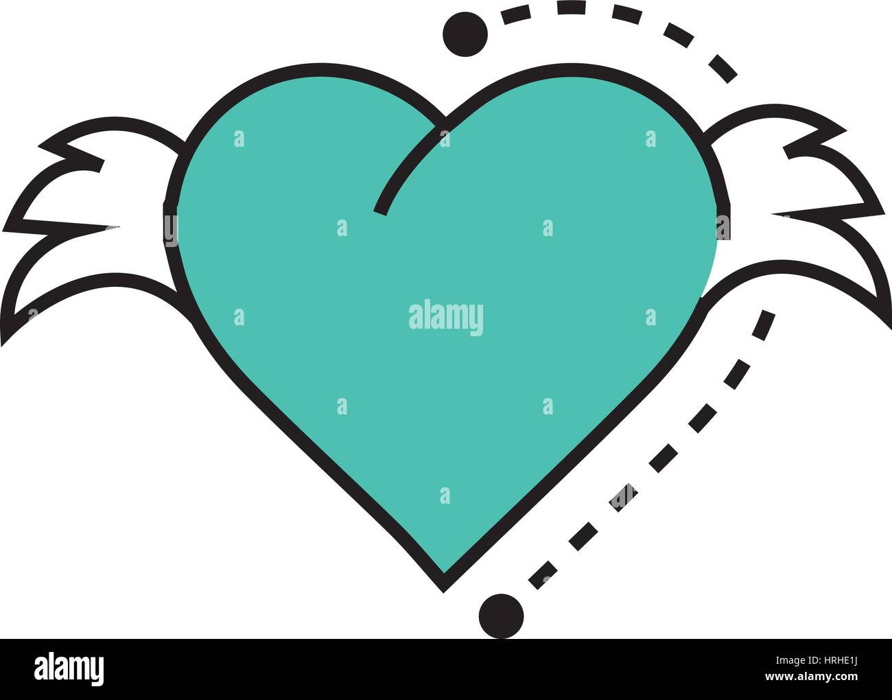 Blue sky hearts shape Stock Vector Images - Alamy