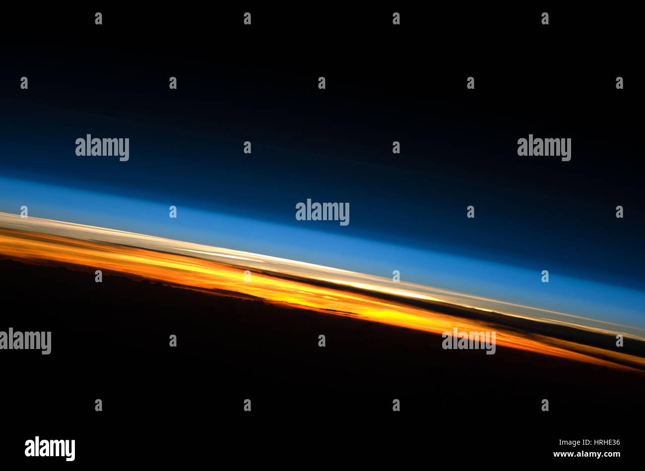 Sunset Seen from the International Space Station Stock Photo - Alamy