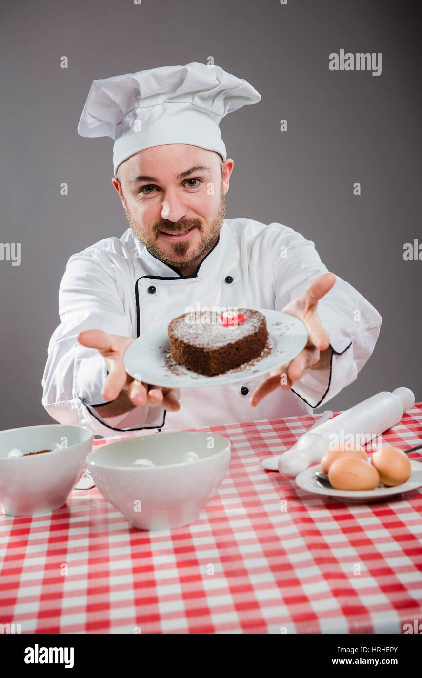 Kuchenbaecker - cake baker Stock Photo - Alamy