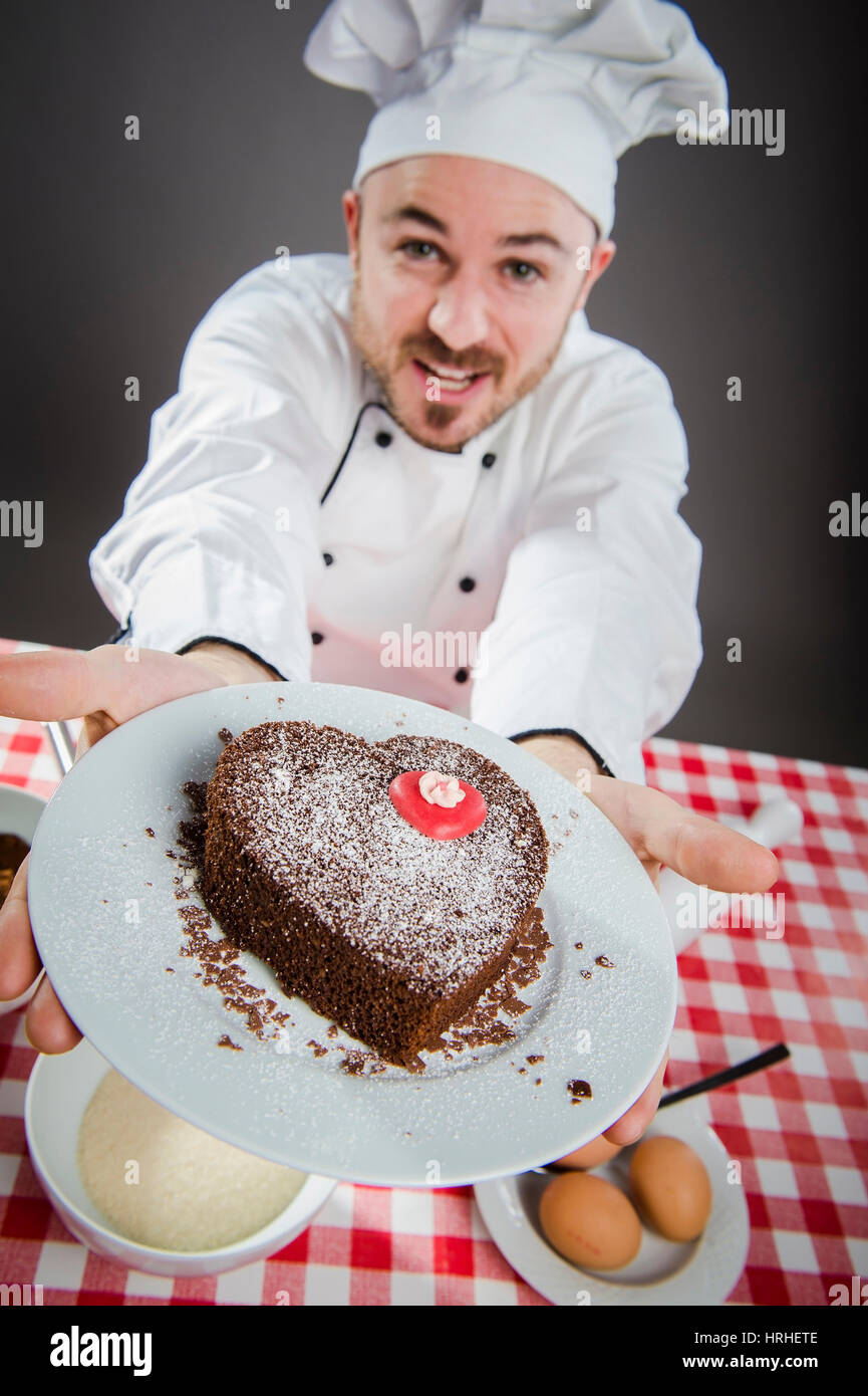 Kuchenbaecker - cake baker Stock Photo - Alamy