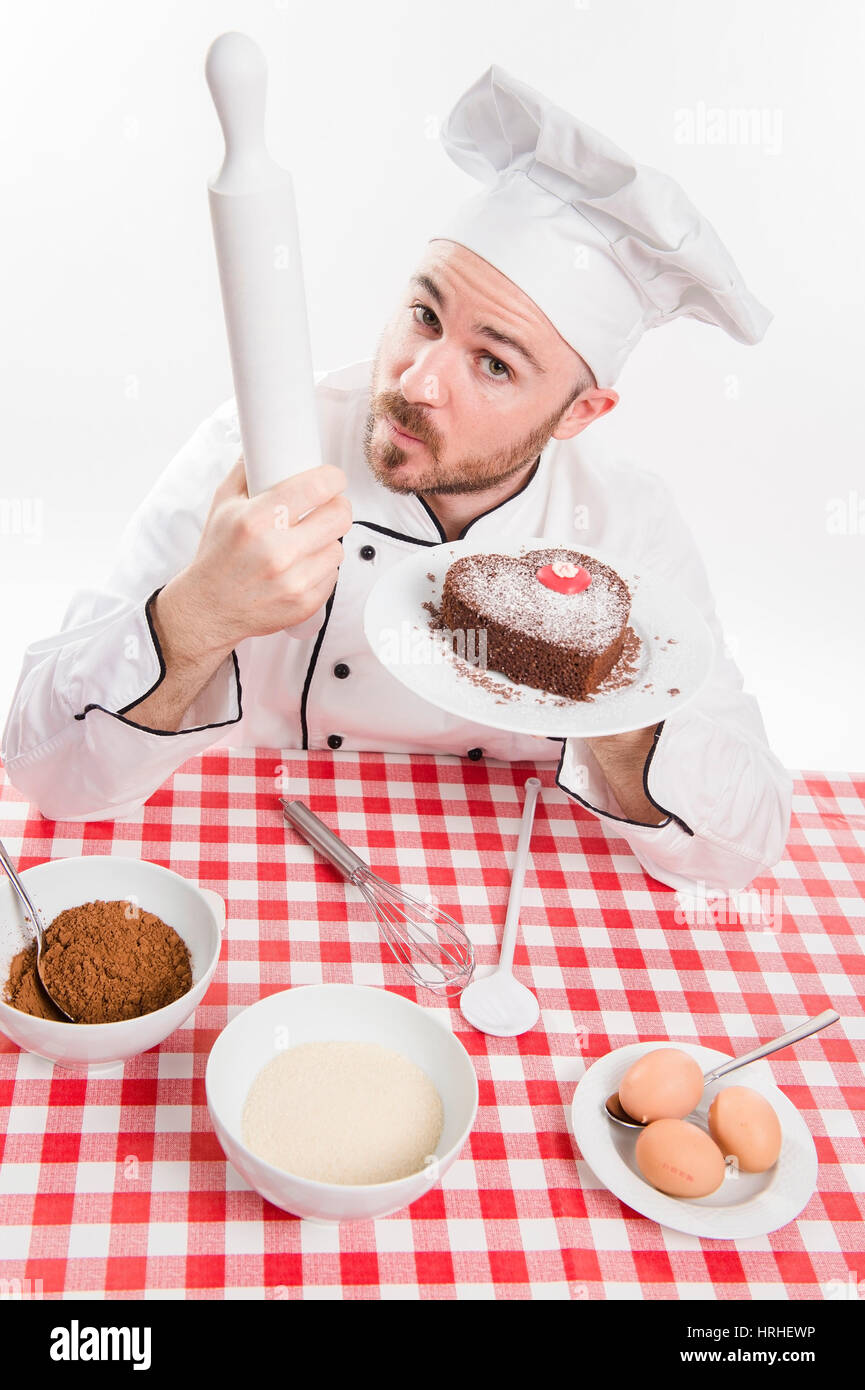Kuchenbaecker - cake baker Stock Photo - Alamy