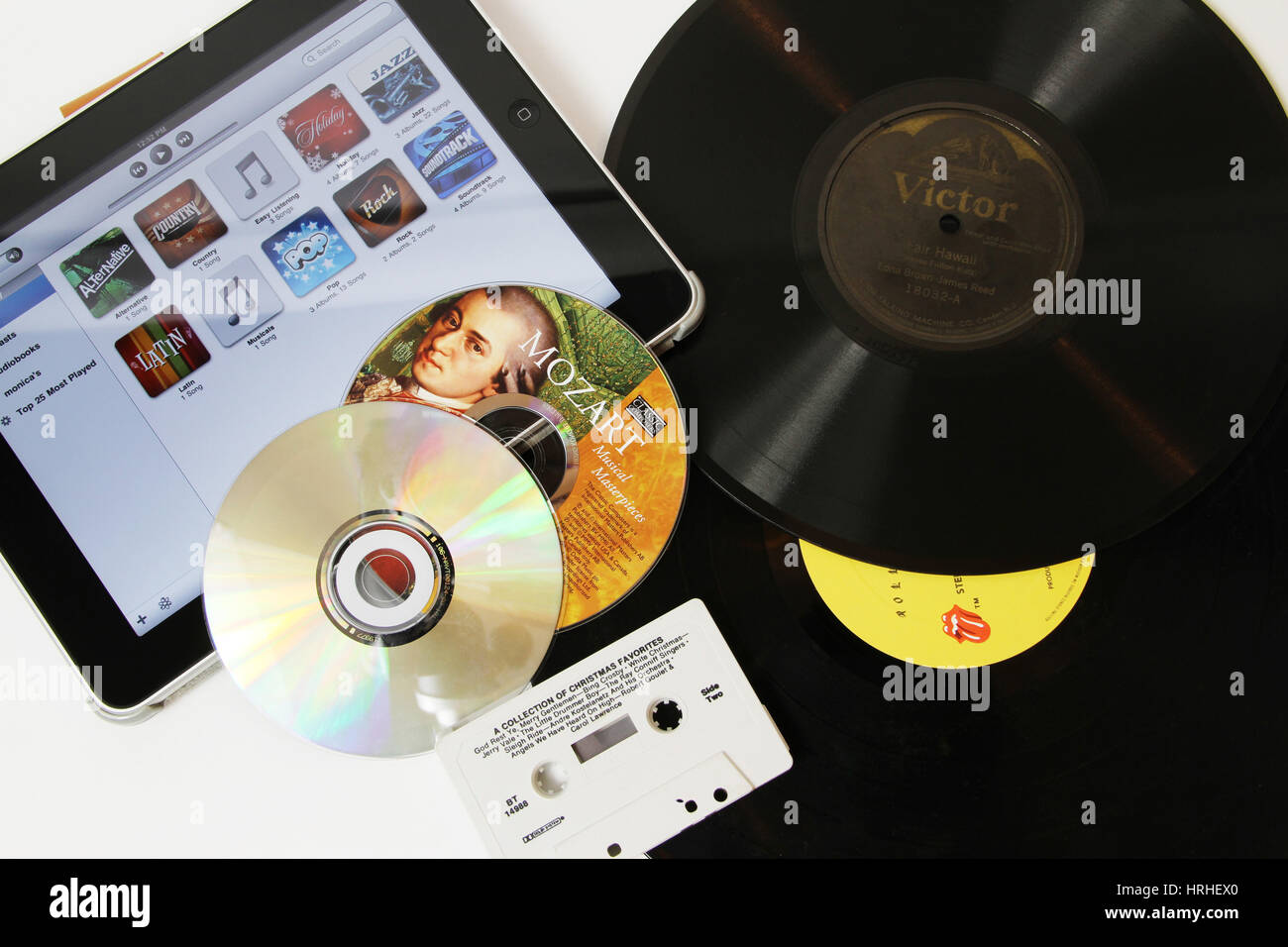 Different Music Formats Stock Photo - Alamy