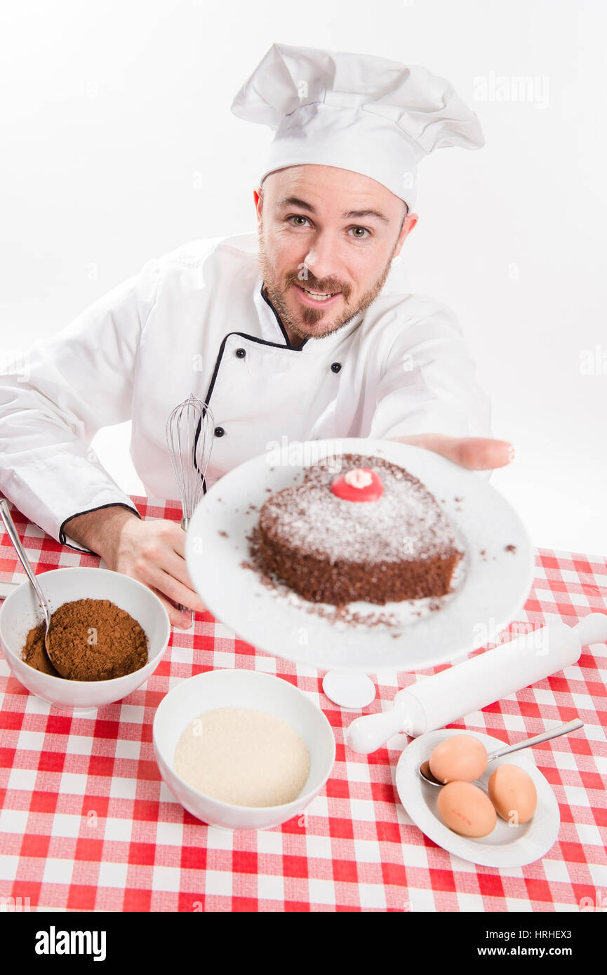 Kuchenbaecker - cake baker Stock Photo - Alamy
