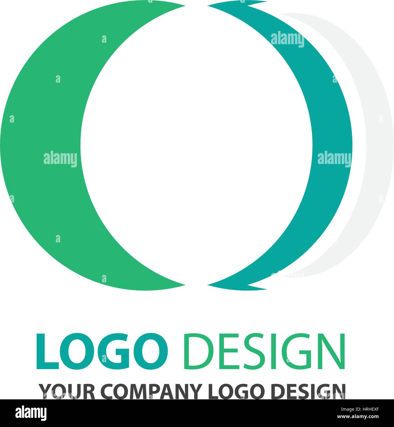 logo circle design vector green color Stock Vector Image & Art - Alamy