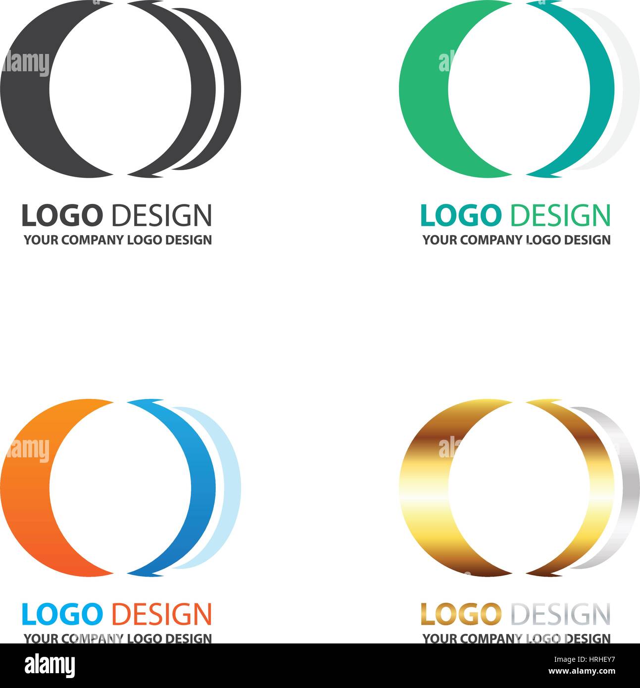 logo circle design vector set Stock Vector Image & Art - Alamy