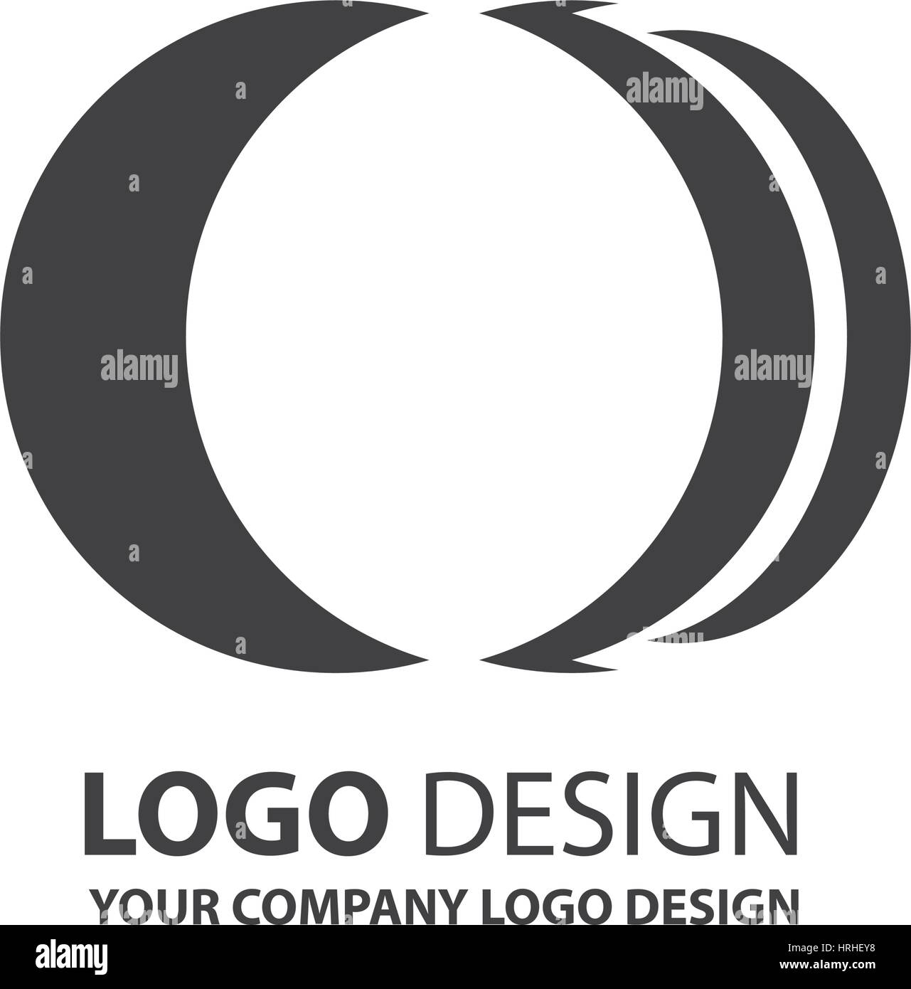 logo circle design vector black color Stock Vector Image & Art - Alamy