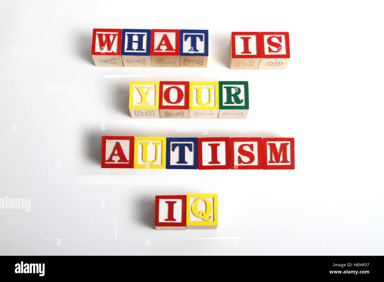 What Is Your Autism IQ Stock Photo - Alamy
