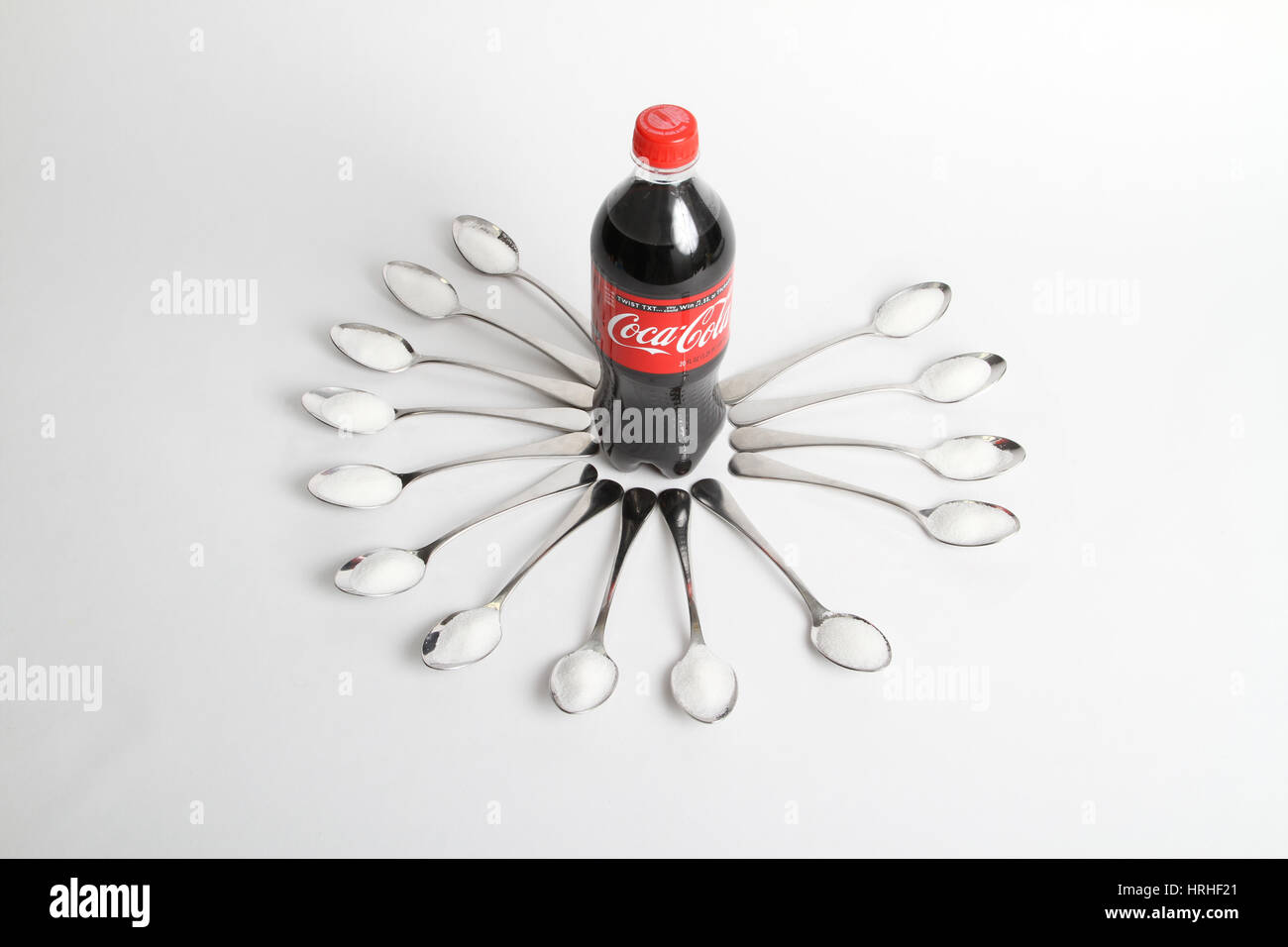 Sugar Content in Coke Stock Photo - Alamy