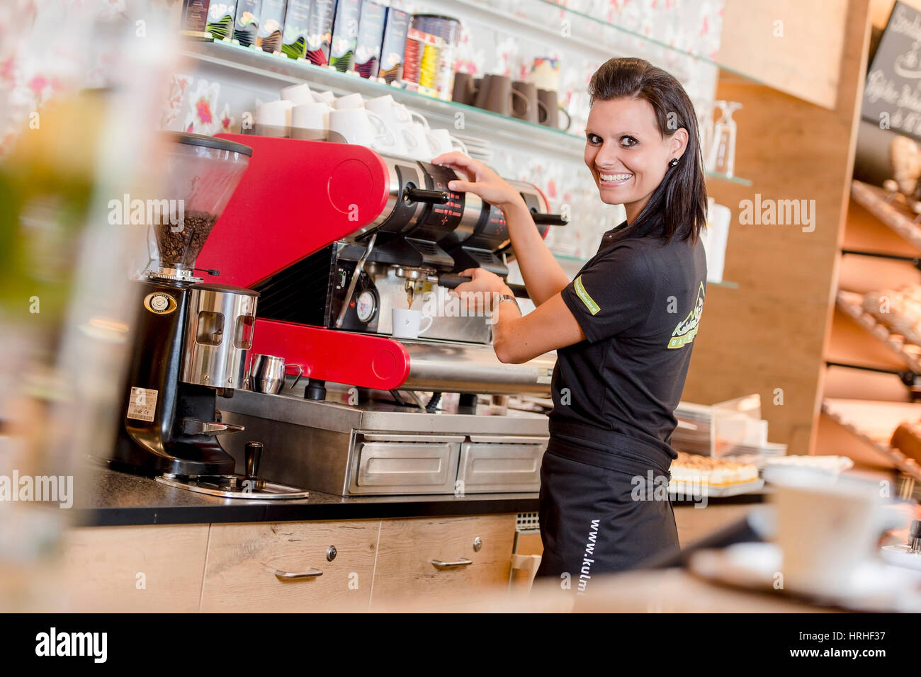 Kellnerin - waitress Stock Photo - Alamy