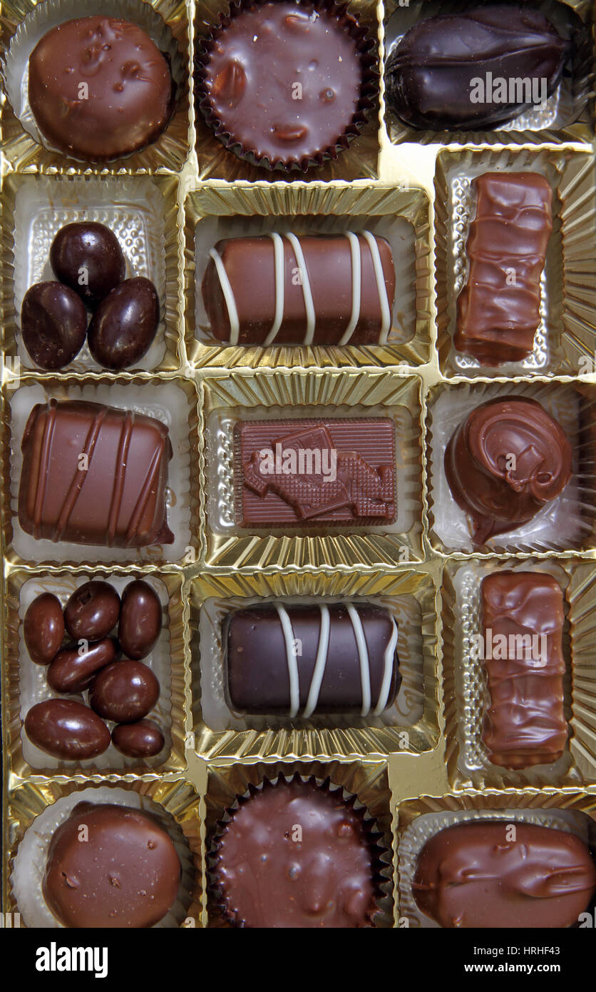 Box of Chocolates Stock Photo - Alamy