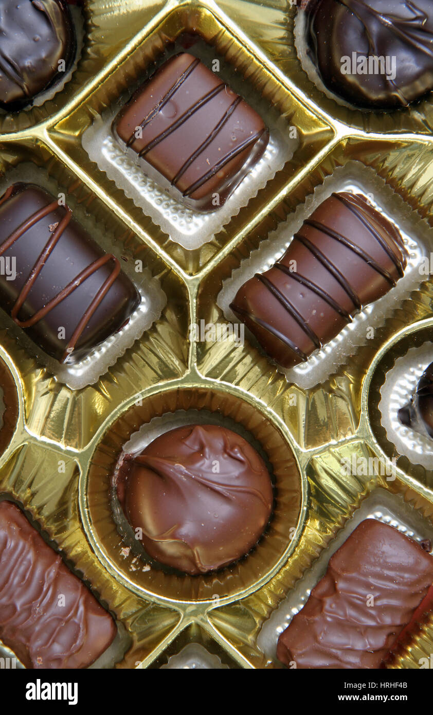 Box of Chocolates Stock Photo - Alamy