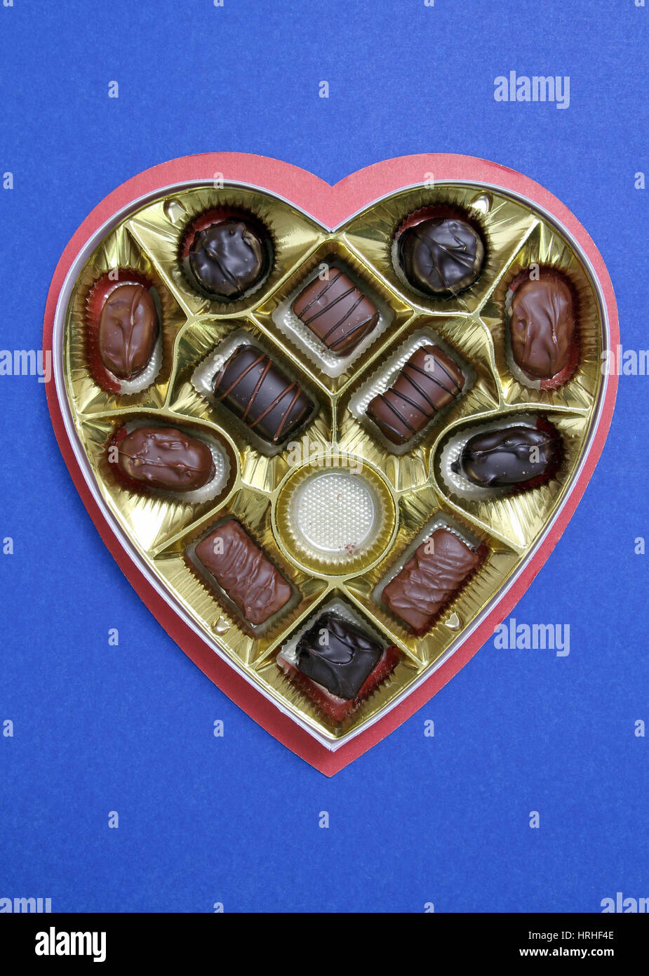 Box of Chocolates, One Missing Stock Photo - Alamy