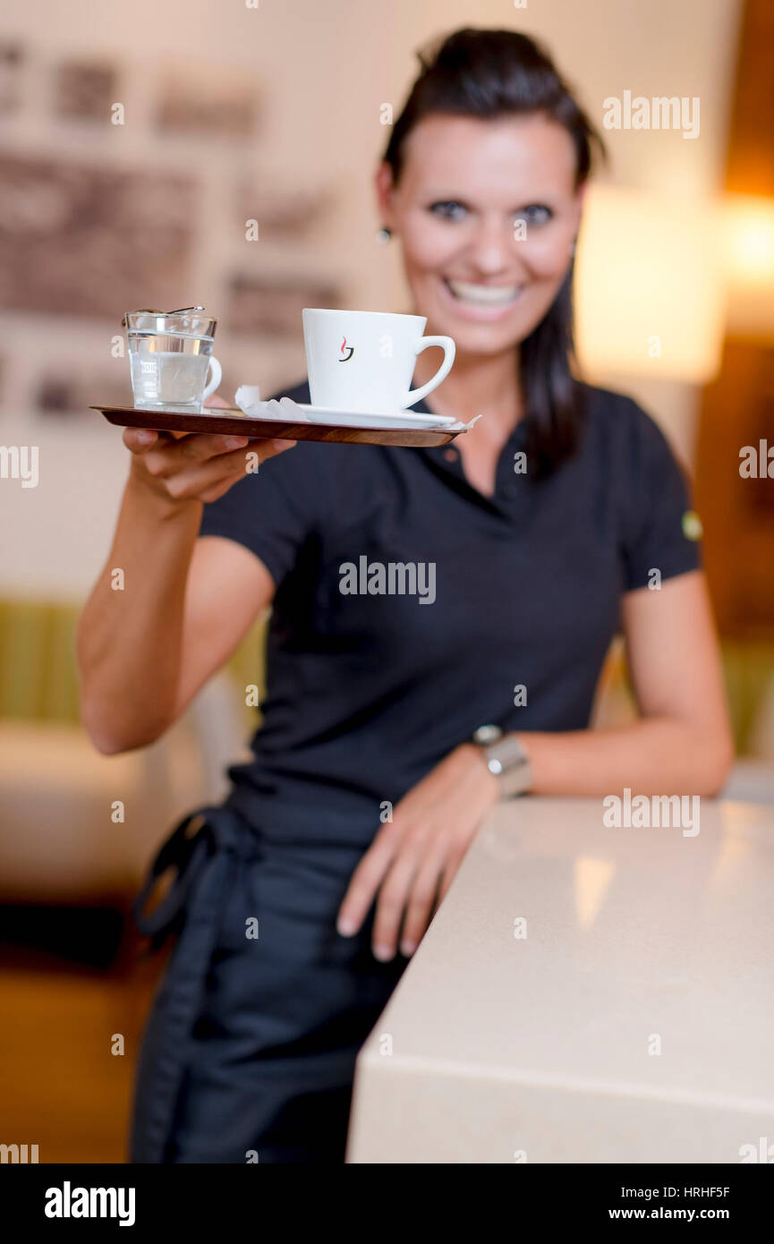 Kellnerin - waitress Stock Photo - Alamy