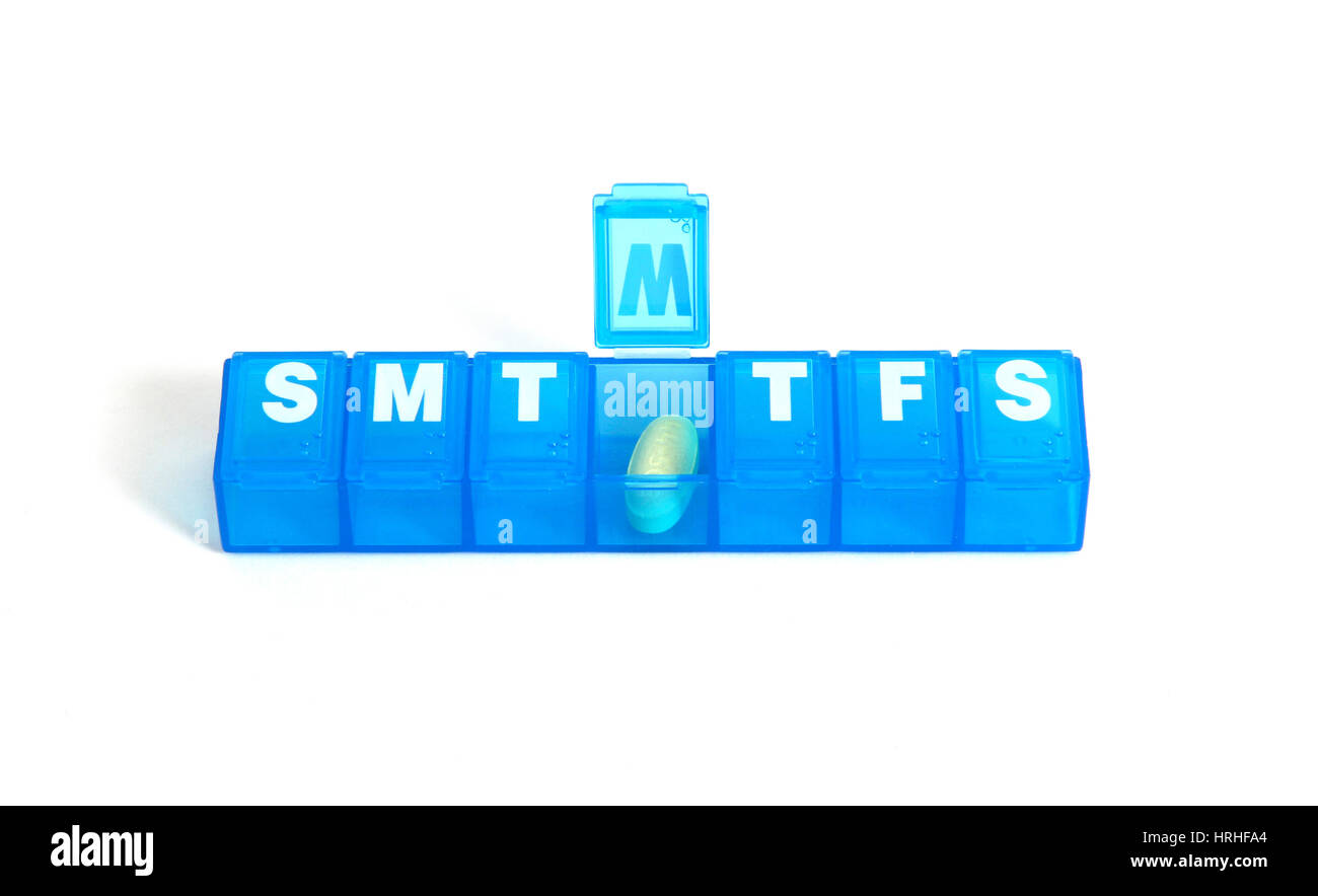 Medical pill box tablet Cut Out Stock Images & Pictures - Alamy