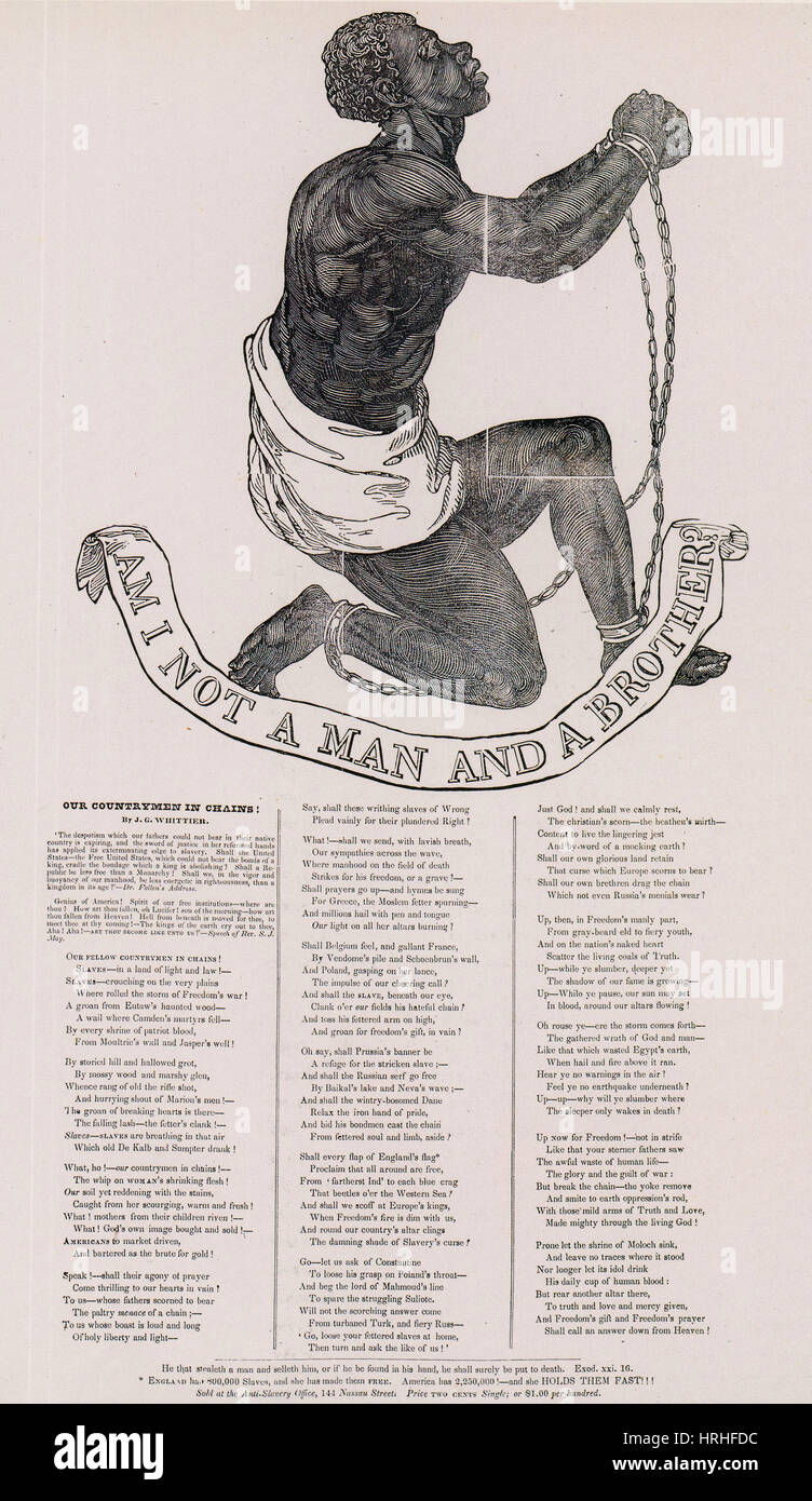 Am I Not A Man and A Brother Stock Photo - Alamy